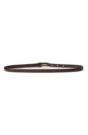 Paige Quincy Leather Belt - Coffee