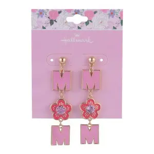 HALLMARK Enamel Mom Earrings