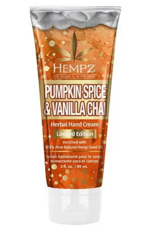 HEMPZ Pumpkin Spice & Vanilla Chai Herbal Hand Cream - Pumpkin Spice Vanilla Chai