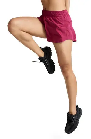 Beyond Yoga Solemate Run Shorts - Sangria