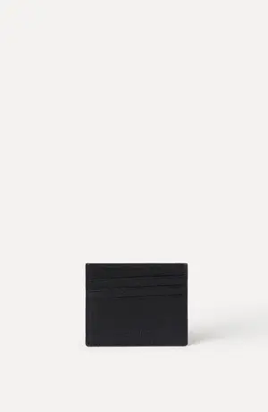 Brunello Cucinelli Grained Leather Card Holder - Black