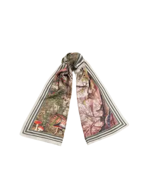 FABLE ENGLAND Woodland Tales Scarf - Multi Colour