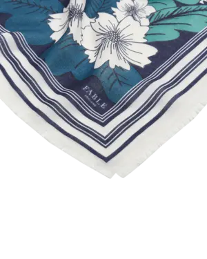 FABLE ENGLAND Solara Tales Teal Scarf