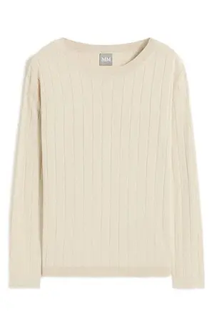 MM BY MAX MARA Attuale Rib Silk & Cotton Sweater
