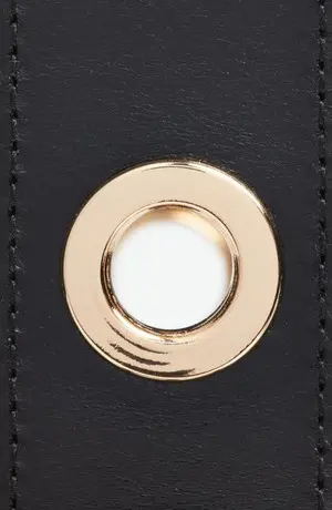 Nordstrom Samantha Rivet Leather Belt - Black