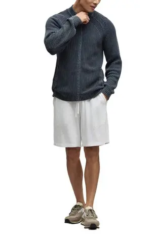 Barefoot Dreams Sunbleach Zip-up Cardigan - Indigo