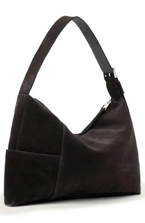 ALLSAINTS Alba Suede Shoulder Bag