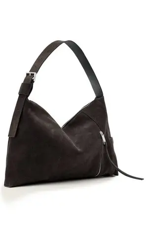 ALLSAINTS Alba Suede Shoulder Bag