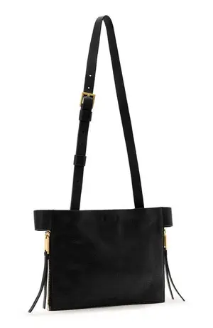 ALLSAINTS Marlo Leather Crossbody Bag - Black