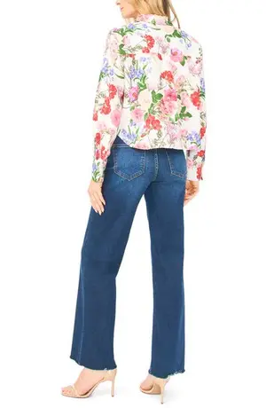 Ted Baker London Erin Floral Linen Button-up Shirt