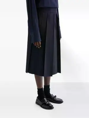 JIL SANDER Pleated Front-wrap Skirt
