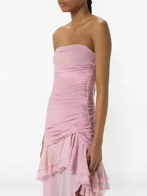 Blumarine Strapless Ruffled Gown