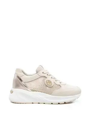 NEROGIARDINI Pierced Leather Platform Sneakers