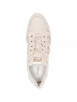 NEROGIARDINI Pierced Leather Platform Sneakers