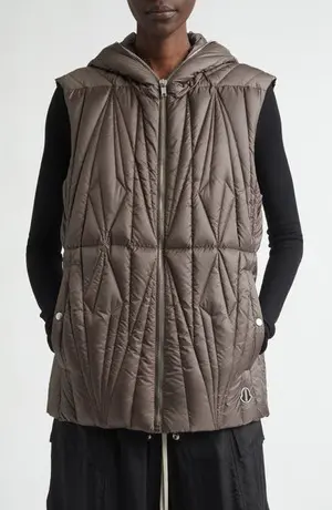 Moncler Geocamo Ziplock Hooded Down Vest