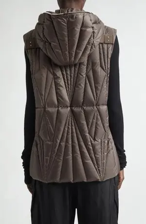 Moncler Geocamo Ziplock Hooded Down Vest
