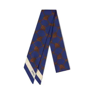 Mulberry Heart Pocket Skinny Scarf - Pigment Blue