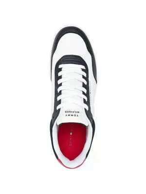 Tommy Hilfiger Panelled Leather Sneakers - Blue