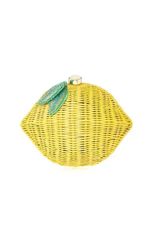 Judith Leiber Lemon Basket Clutch