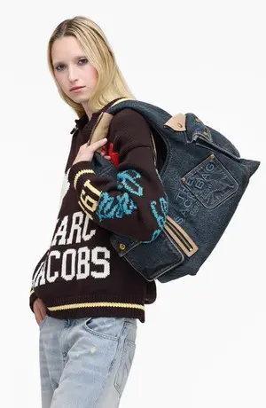 Marc Jacobs The Sack Denim Shoulder Bag