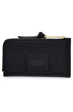 Marc Jacobs The Medium Flat Leather Wallet - Black