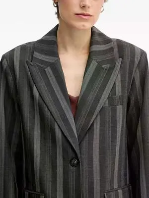 MOS MOSH Striped Button Blazer