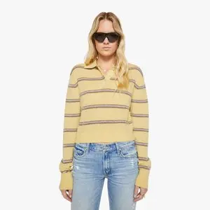Eterne Barrett Striped Cashmere Sweater - Yellow