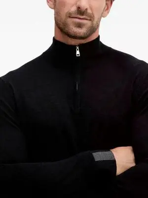 MOS MOSH Mmgadam Half-zip Sweater - Black