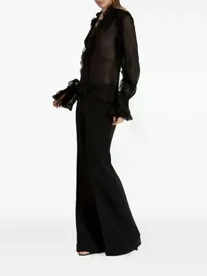 Alberta Ferretti Ruffled Blouse - Black
