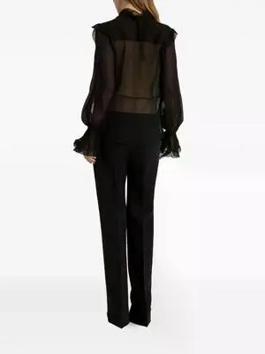 Alberta Ferretti Ruffled Blouse - Black