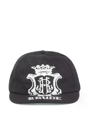 Rhude Logo Curved-brim Hat - Black