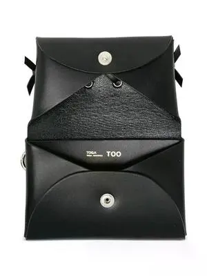 Toga Ring-detail Leather Cardholder