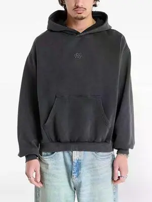 Filling Pieces Embroidered-motif Hoodie