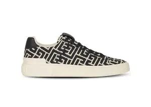 Balmain Bcourt Low-top Jacquard Sneakers