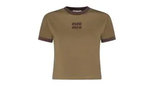 Miu Miu Cropped T-shirts For Women