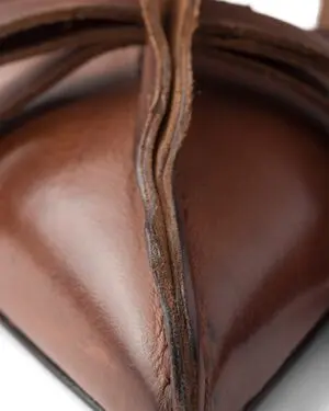 Prada Leather Slingback Pumps - Brown