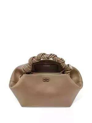 GANNI Small Twisted Handle Bag - Brown