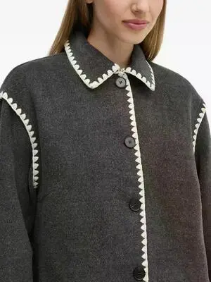 OUI Contrast Trim Button Jacket