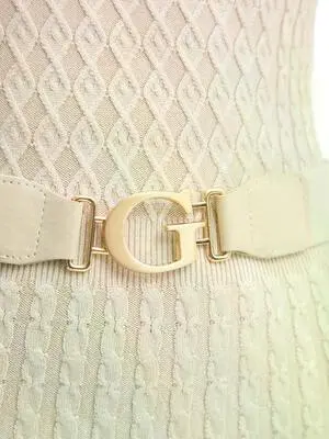 Guess Cable-knit Mini Dress - Neutrals