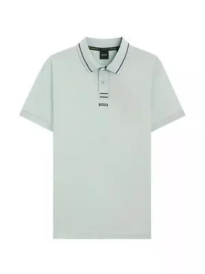 BOSS Paule Striped-trim Polo Shirt - Green