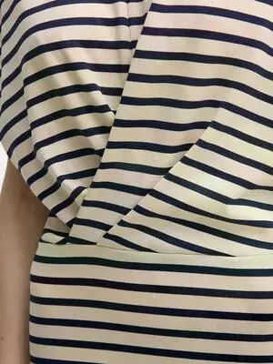 MARC AUREL Striped Midi Dress