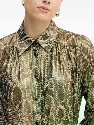 MARC AUREL Snake-print Shirt