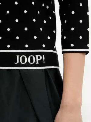 JOOP! Konstanina Polka-dot Knit Sweater