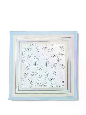 Luisa Spagnoli Rullante Silk Foulard - Blue