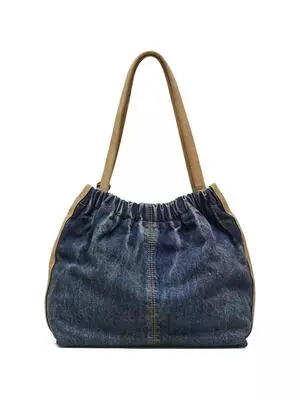 Marc Jacobs The Denim Cristina Suede Tote Bag - Blue