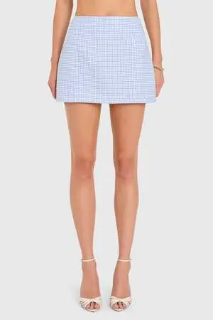 Amanda Uprichard Miles Skort - Atlantic/ivory