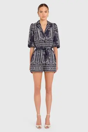 Amanda Uprichard Lucia Romper - Navy