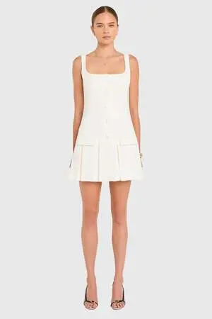 Amanda Uprichard Courtney Mini Dress - Ivory