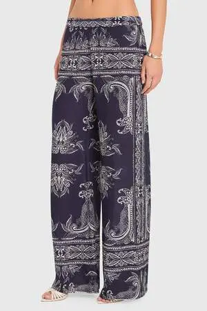 Amanda Uprichard Arielle Printed Wide Leg Pants