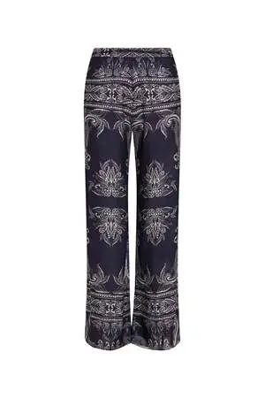 Amanda Uprichard Arielle Printed Wide Leg Pants